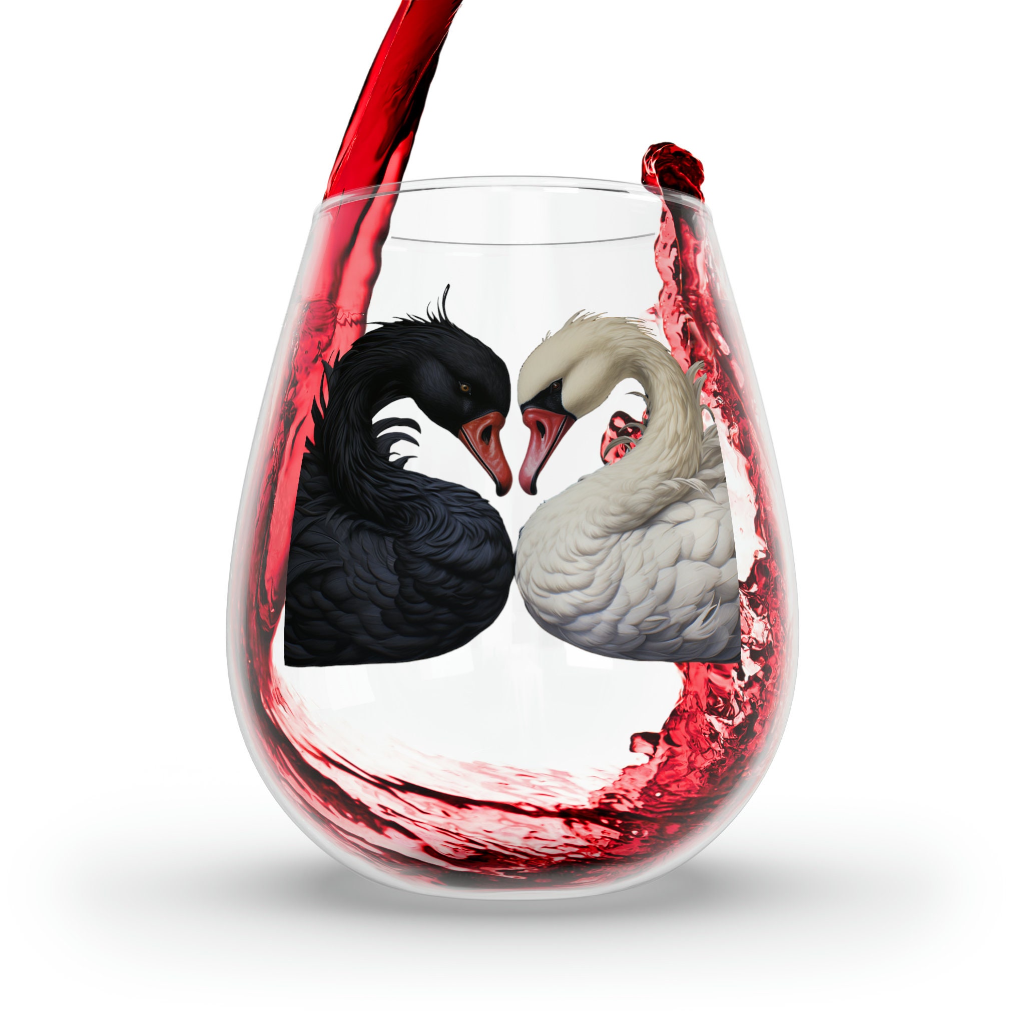 Swan Wine Glass Coquette Wine Glasses Swans Swan Glass - Etsy
