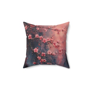 Sakura Pillow Cherry Blossom Pillow Floral Pillow Japanese Themed ...
