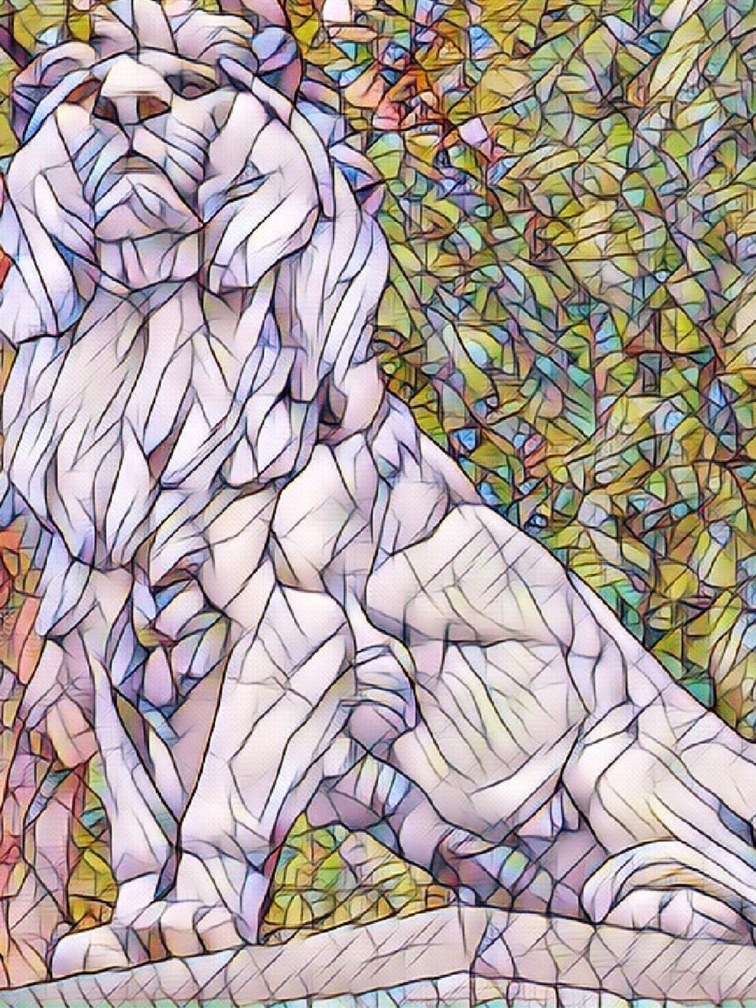 Lion leo Mosaic Print SVG / PNG / PDF - Etsy