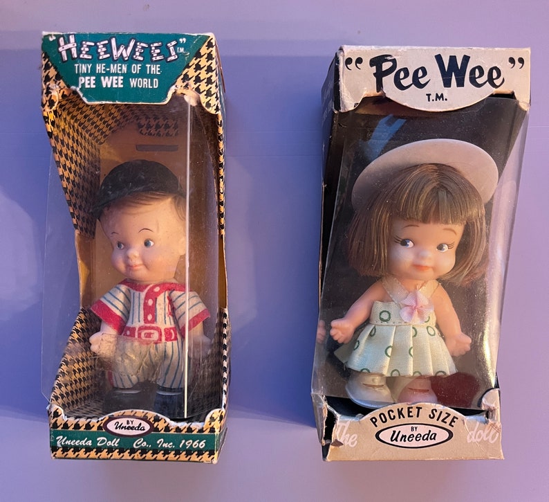 Vintage 1965 pee Wee & 1966 hee Wees - Etsy