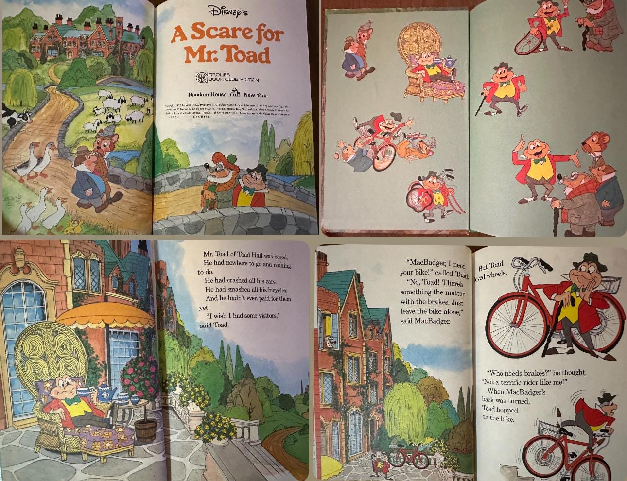 80’s Disneys the Adventures of Mr. Toad Book Collection - Etsy
