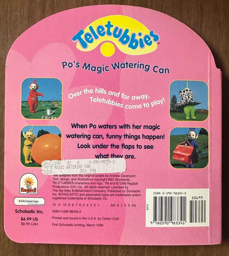 90s Teletubbies: Pos Magic Watering Can Hardcover Book - Etsy
