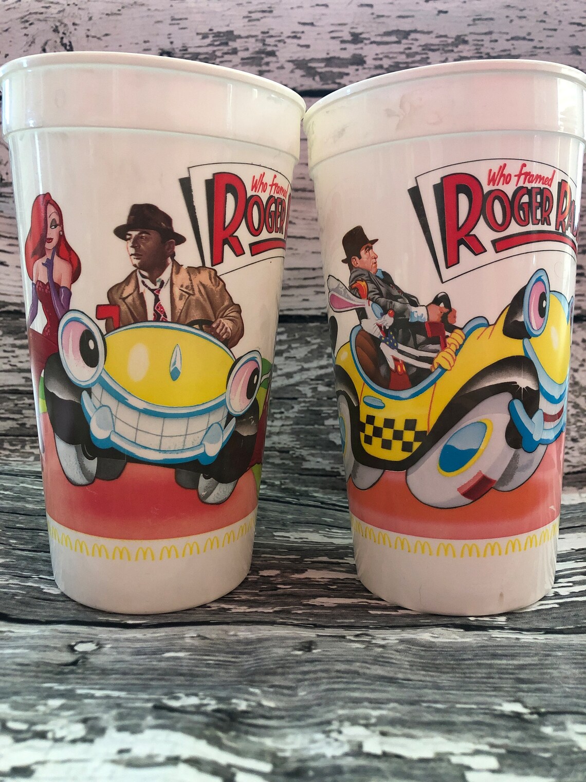 1988 Who Framed Roger Rabbit Mcdonald's Collector Cups - Etsy UK