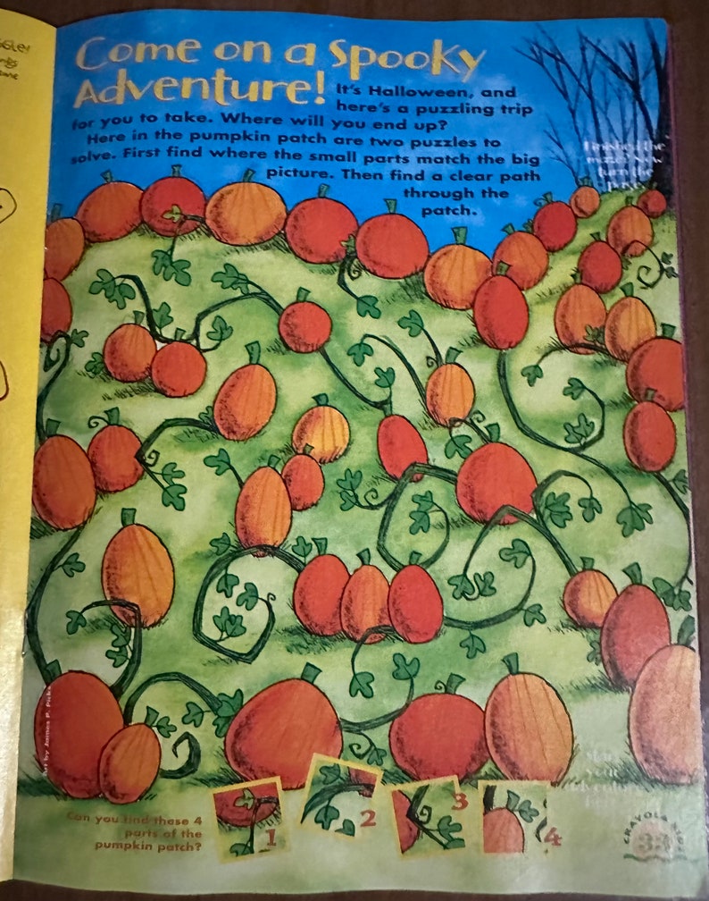 90s Crayola Kids spooky Stuff Magazine - Etsy