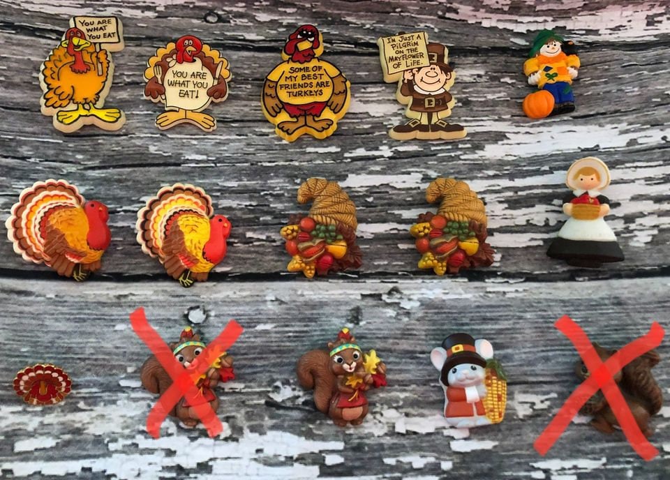 Vintage Hallmark Thanksgiving Pins - Etsy