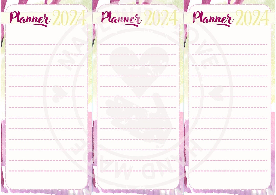 A Pink Notepad Planner for 2024 - Etsy