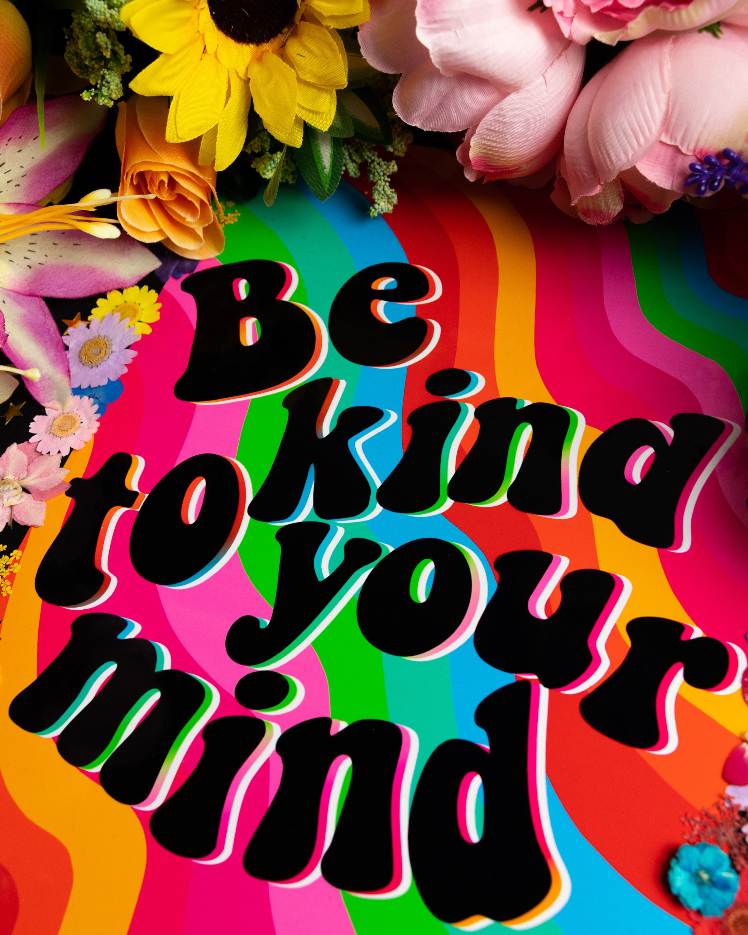 MOTIVATIONAL QUOTE PRINT / Be Kind to Your Mind / Mental Health Poster ...