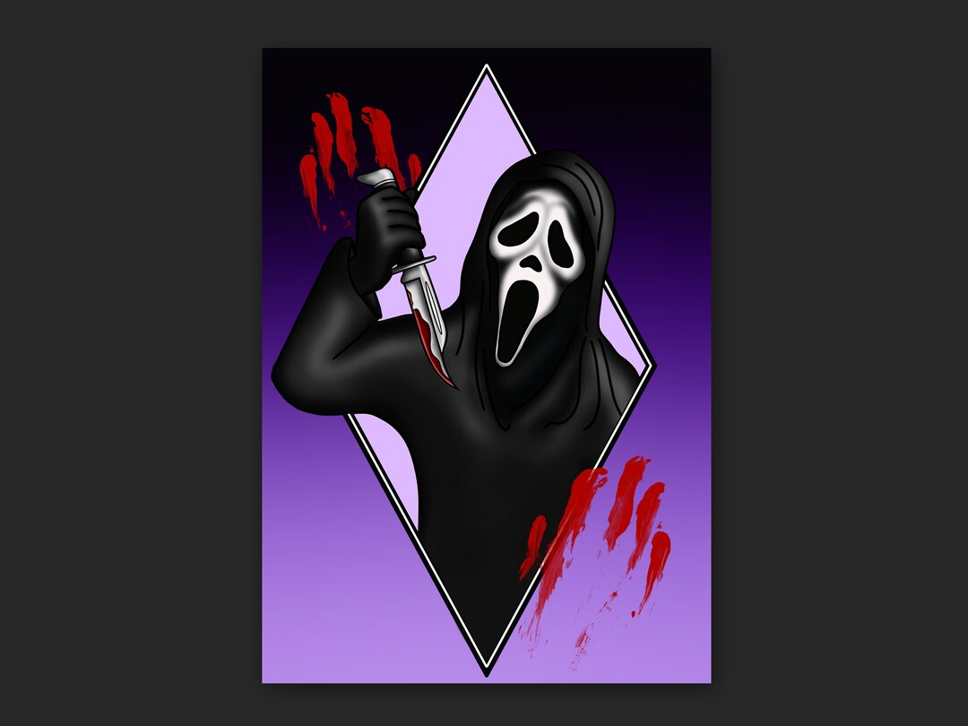 SCREAM MOVIE PRINT / Ghostface Wall Art /horror Movie Collection /what ...