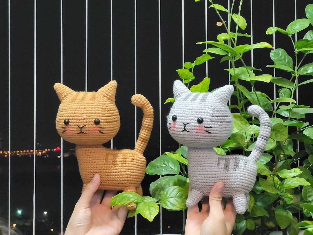 Cute Cat Crochet, Calico Cat Crochet, Mini Cat Crochet, Gift for ...