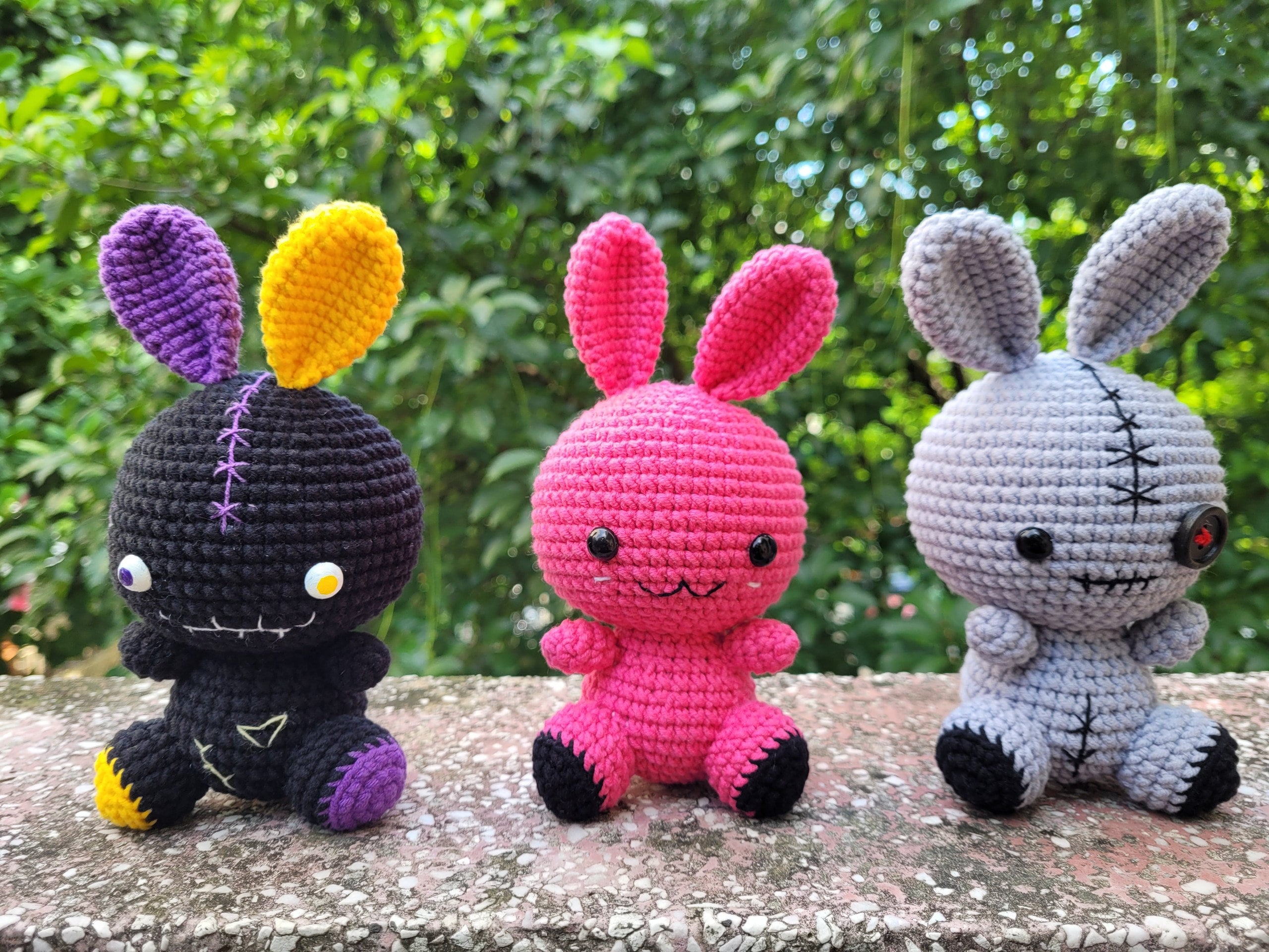 Bunny for Halloween Bunny Voodoo Crochet Amigurumi Voodoo - Etsy
