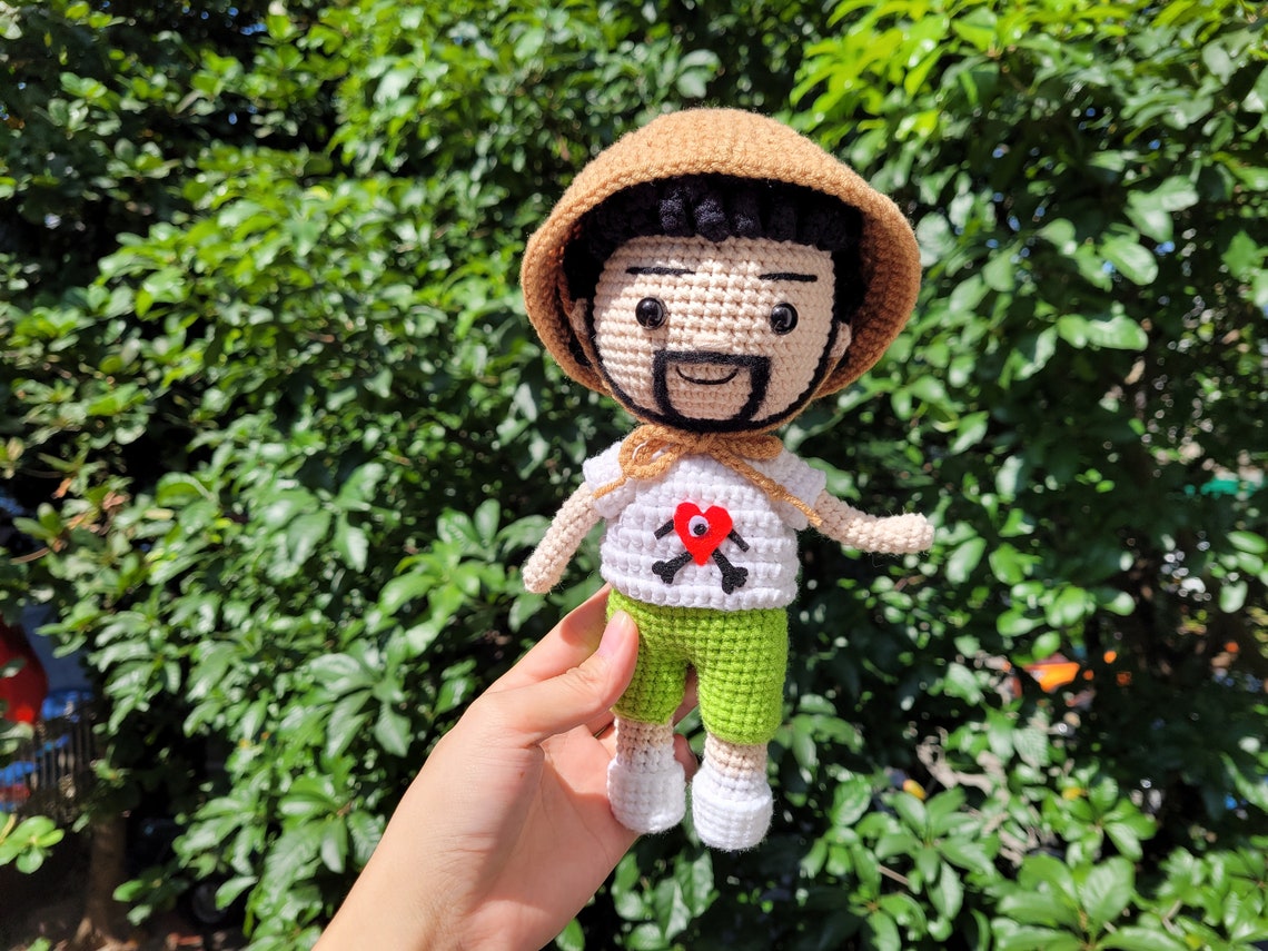 Amigurumi Bad Bunny Inspired Doll Bad Bunny Crochet Doll - Etsy