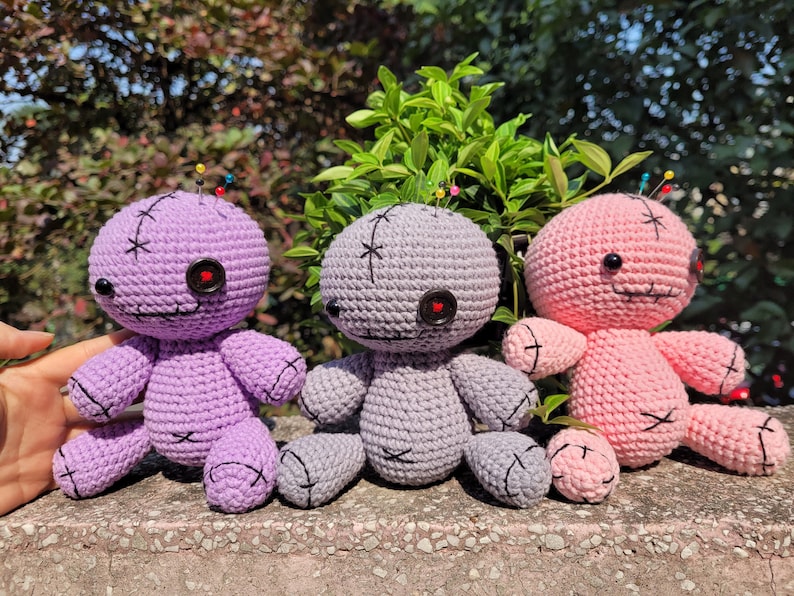 Little Voodoo Doll Gift Amigurumi Voodoo Doll Tiny Voodoo - Etsy