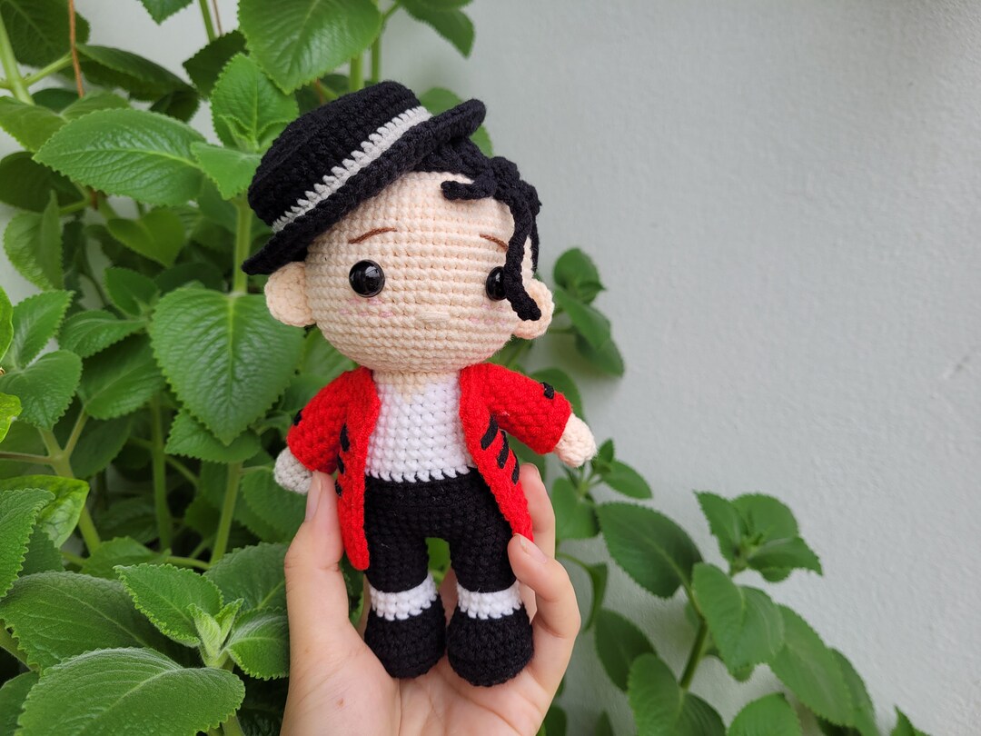 Amigurumi Micheal Jackson, Micheal Jackson Crochet Doll, Handmad ...