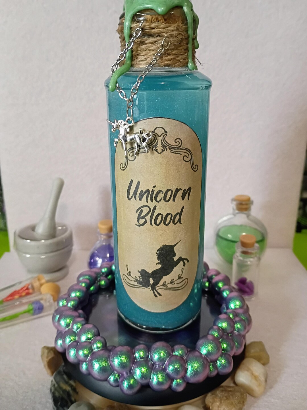 Unicorn Blood Potion Bottle | Gothic Fantasy Decor | Mystical ...