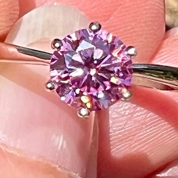 Pink Moissanite - Etsy