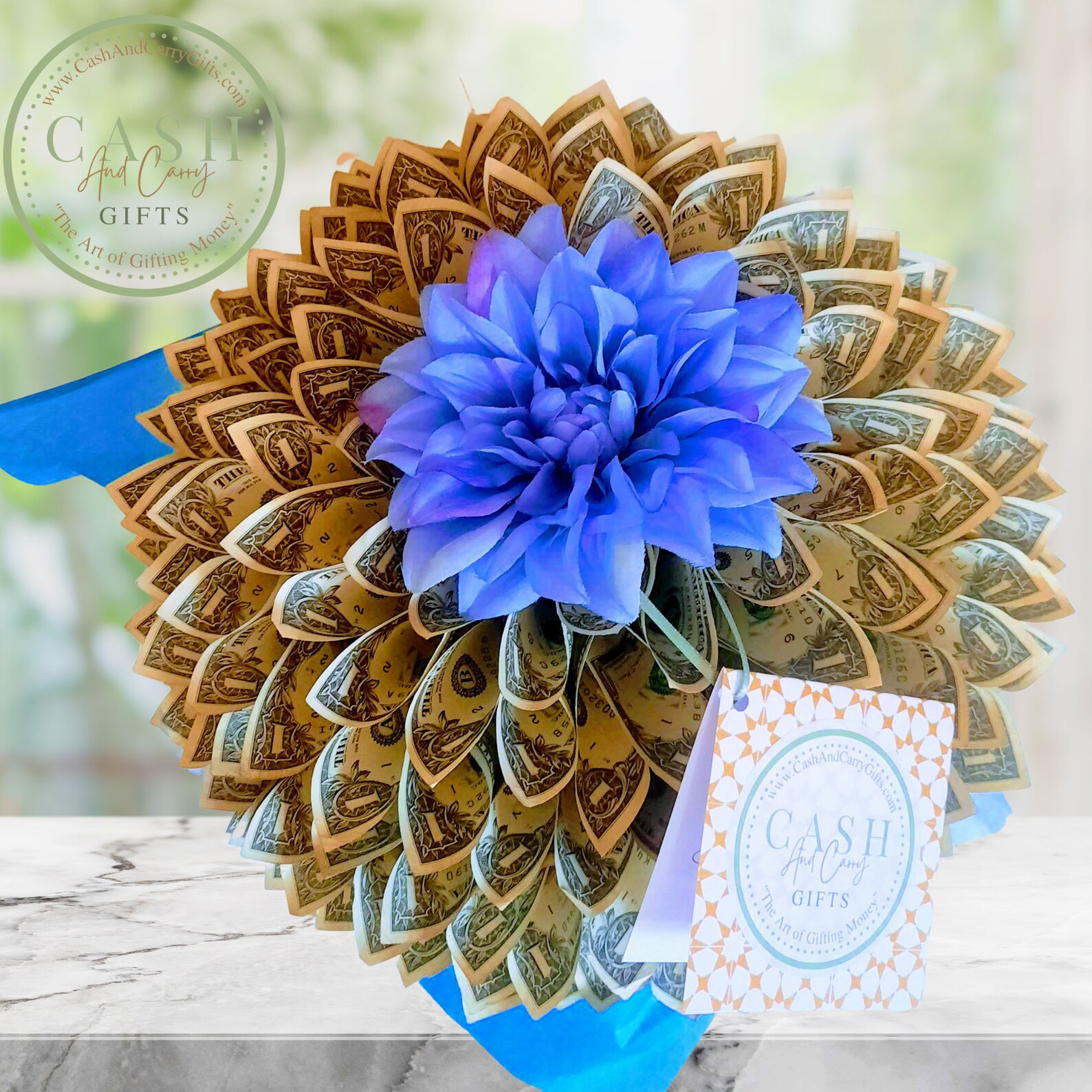 Real Money Bouquet Cash Flower Centerpiece for Birthday Gift | Etsy