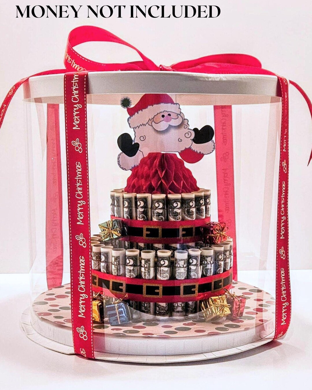 Santa Christmas Money Cake Kit Preassembled Just Add Your Own Money No ...