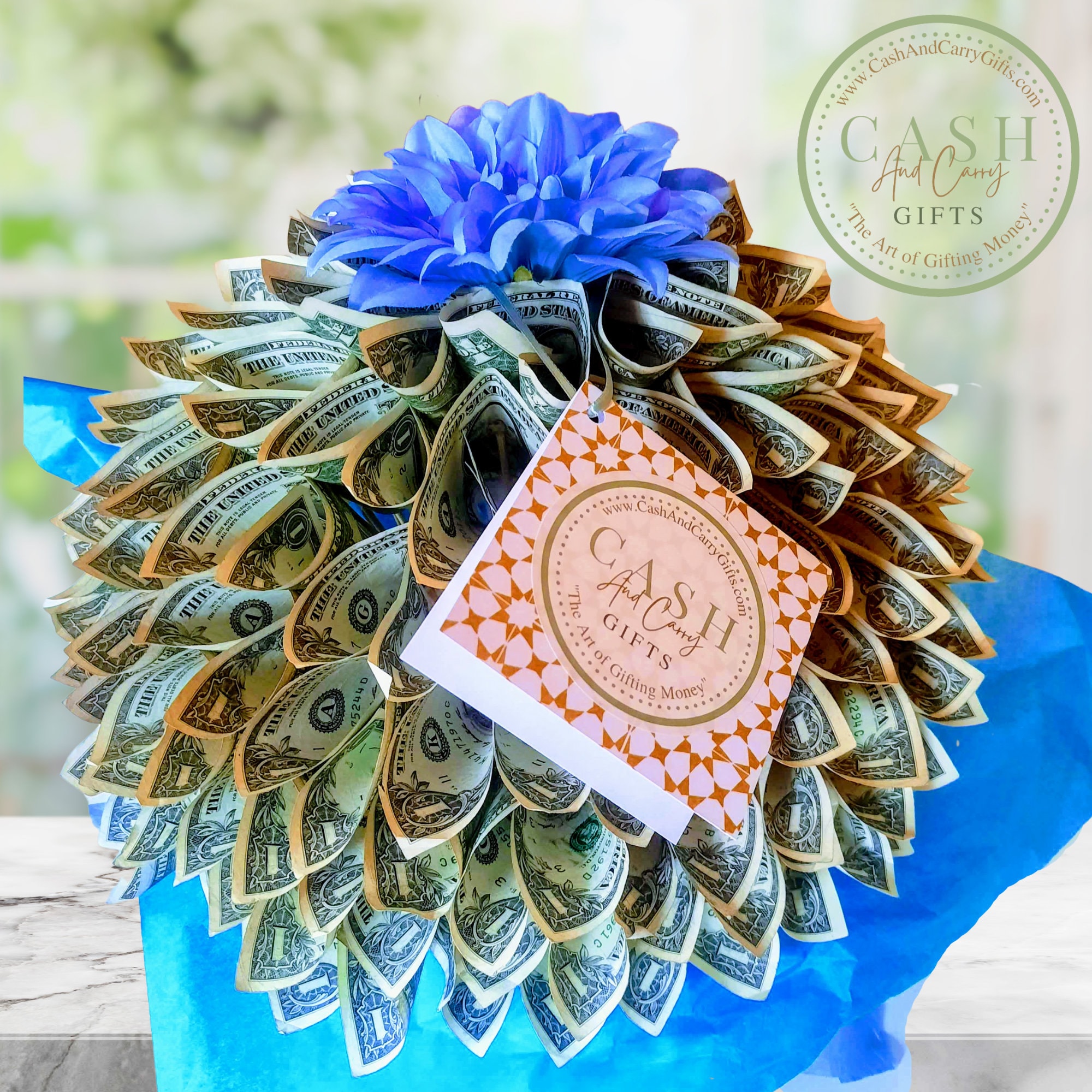 Real Money Bouquet Cash Flower Centerpiece for Birthday Gift | Etsy