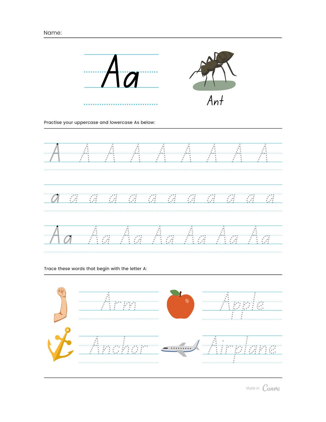 Learn Your Alphabet - Etsy