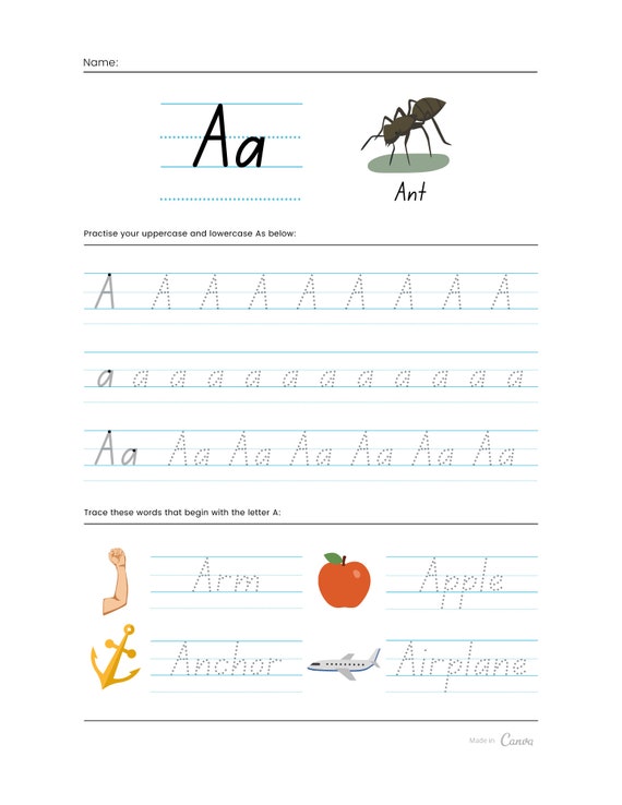 Learn Your Alphabet - Etsy