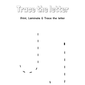 Trace the Letter, Capital and Lowercase - Etsy