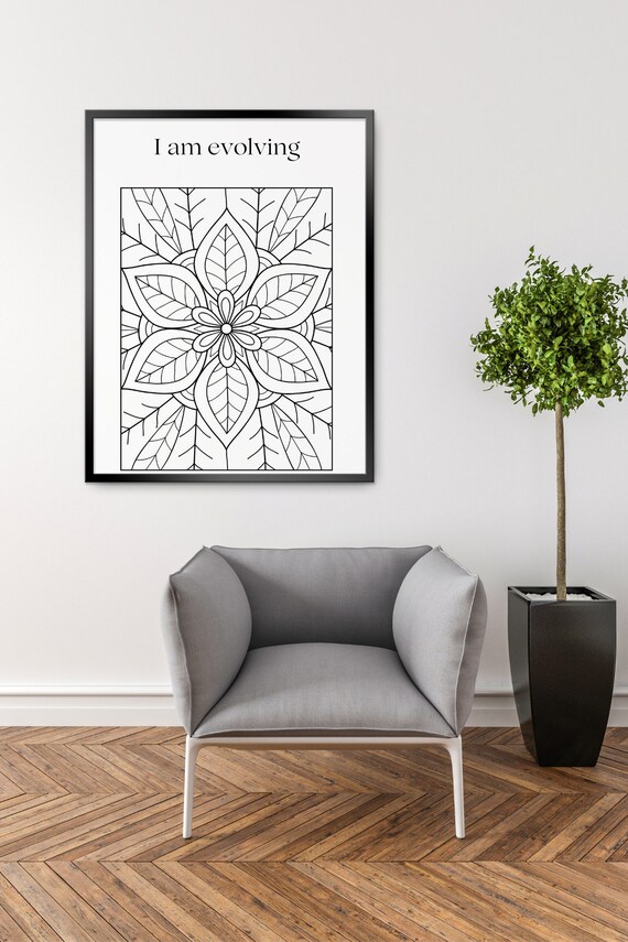 SOY YO... dibujos para colorear de afirmación en evolución - Etsy España