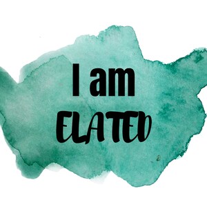I Am... (green Watercolor) - Etsy