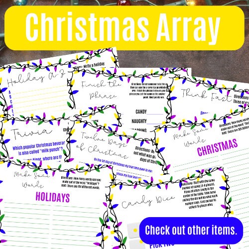 Christmas Themed Trivia (with Answers) - Yellow, Green, Blue, and ...