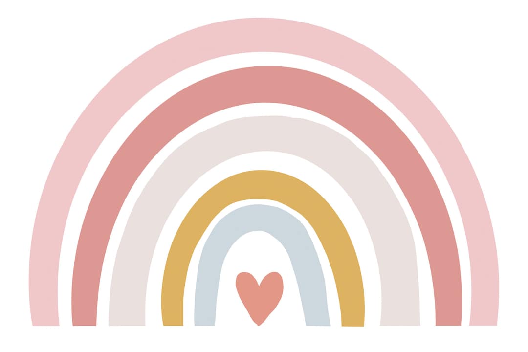 Bunte Regenbogen und Herz 16x10 - Etsy.de