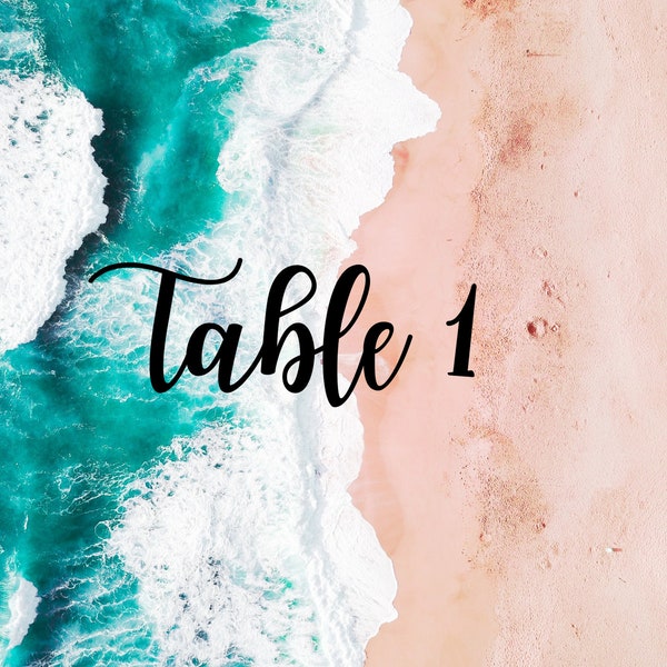 Beach Table Number - Etsy