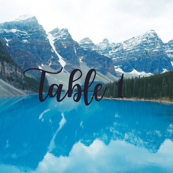 Mountain Themed Table Numbers - Etsy