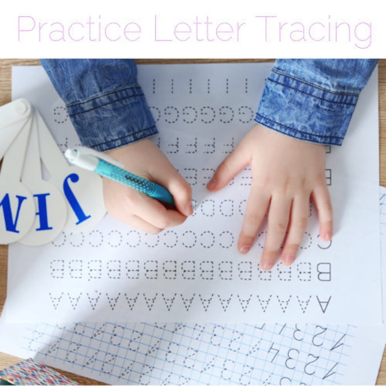 Practice Tracing Letters "a" - Two Page Worksheet - Etsy