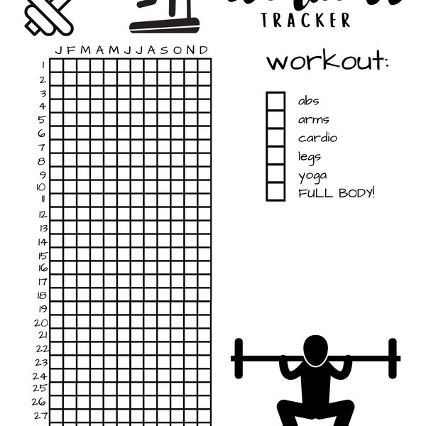 Workout Tracker - Etsy