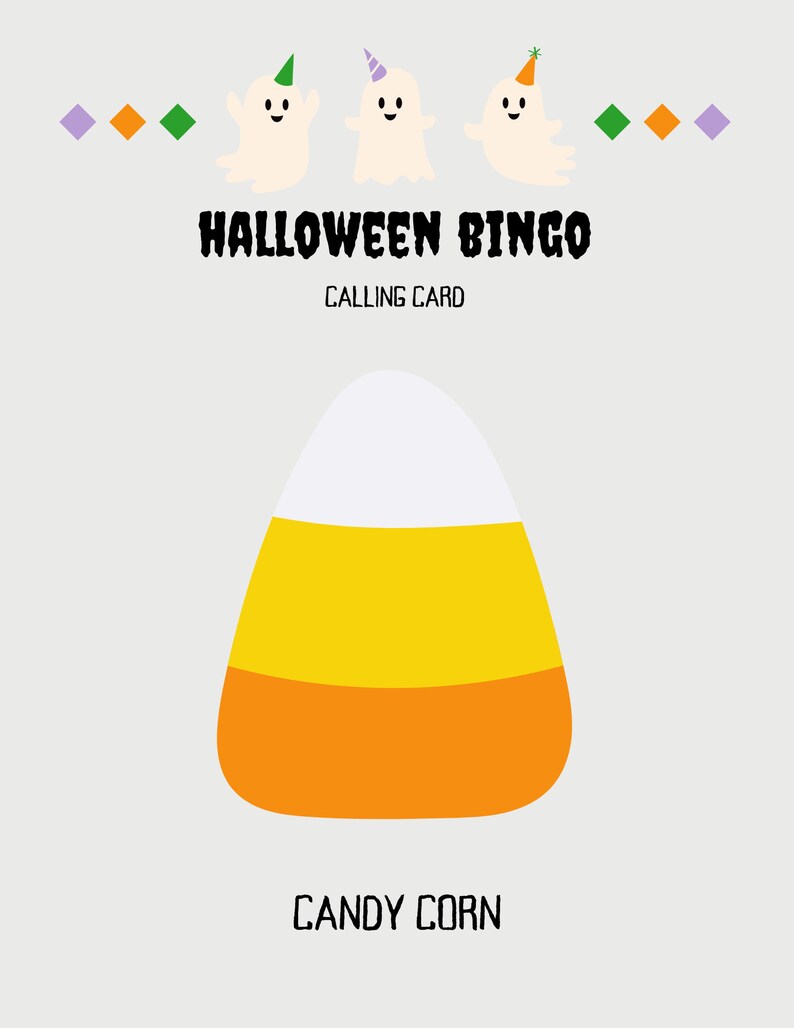 Halloween Bingo - Great for All Ages - Etsy