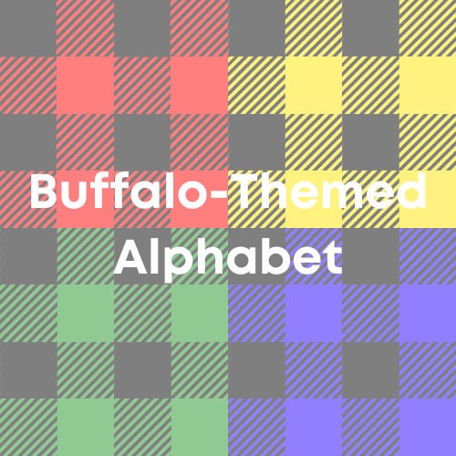 Buffalo Themed Alphabet "v" - Etsy