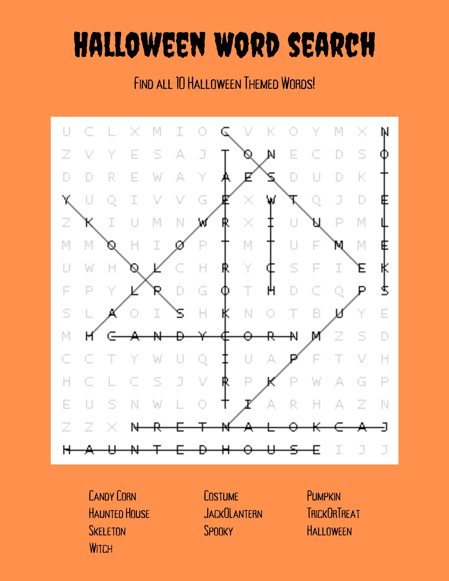 FIVE Different Halloween Word Searches - Homeschool, at School, at Home ...