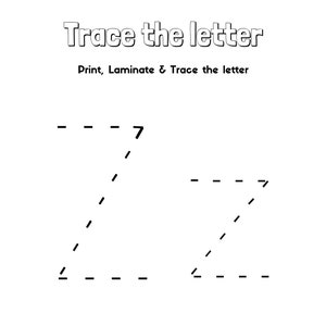 Trace the Letter, Capital and Lowercase - Etsy