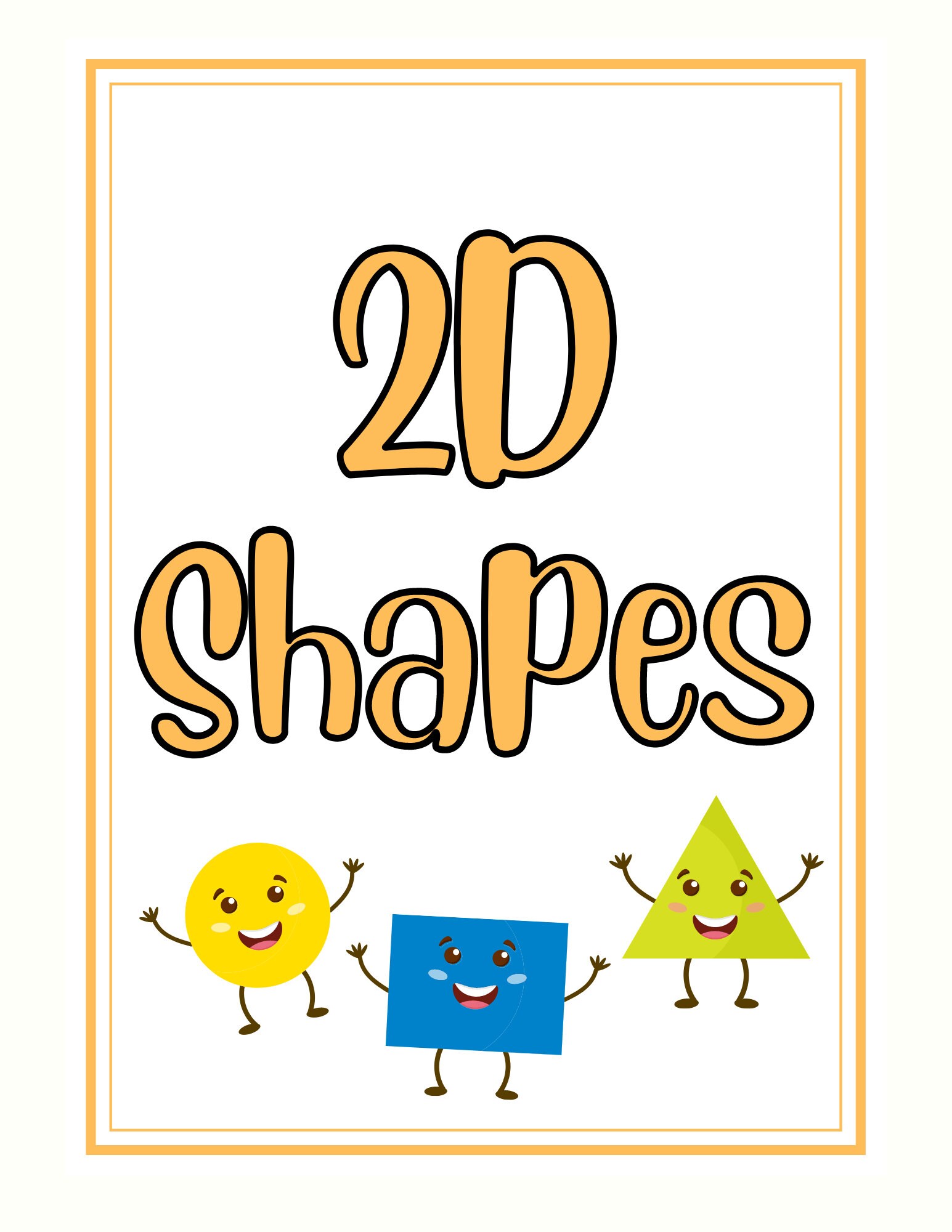 2D Shape Poster (11 Different Shapes) - Etsy