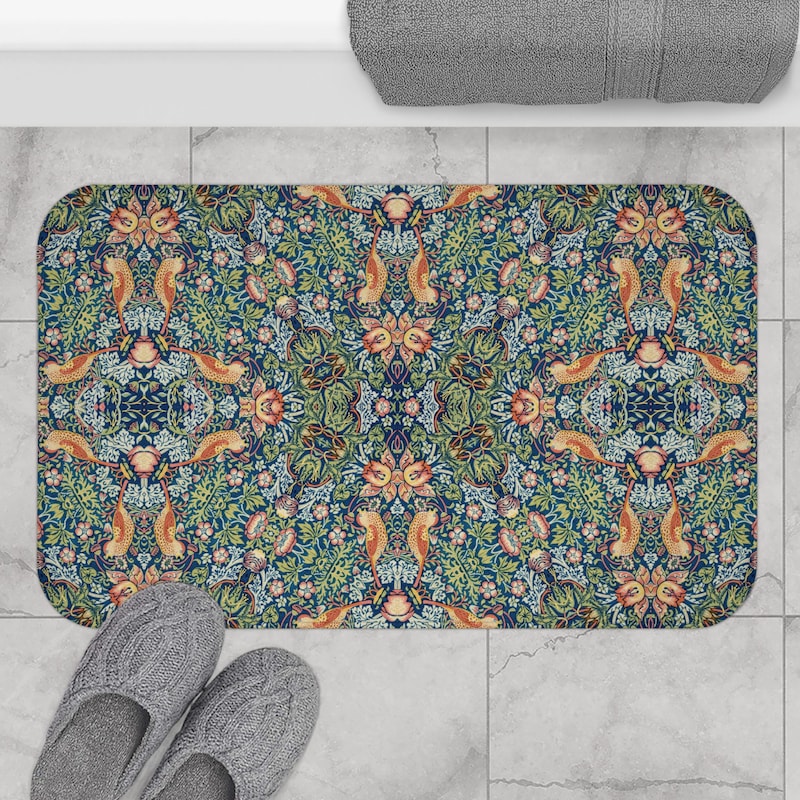 Bathmat William Morris - Etsy