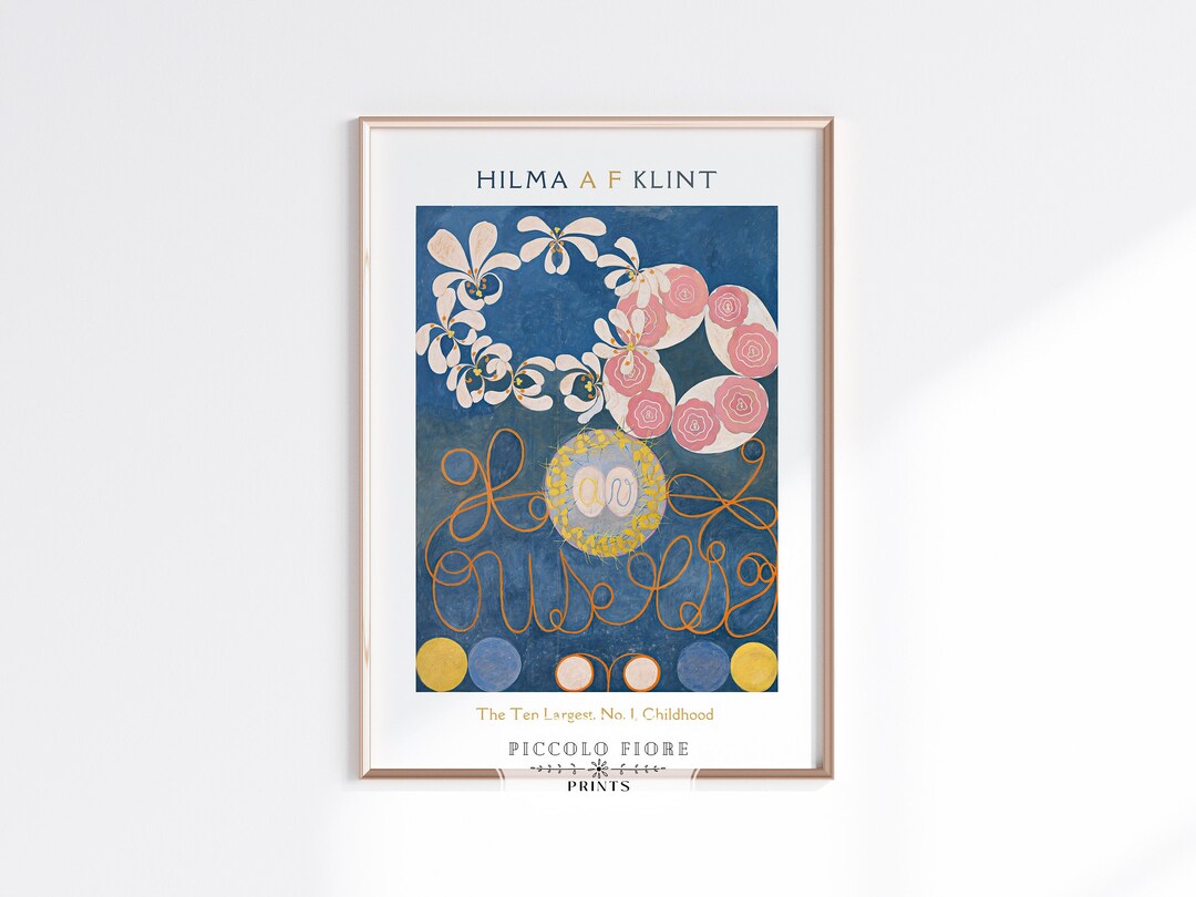 Hilma Af Klint the Ten Largest | No. 1, Childhood | Vintage Blue ...