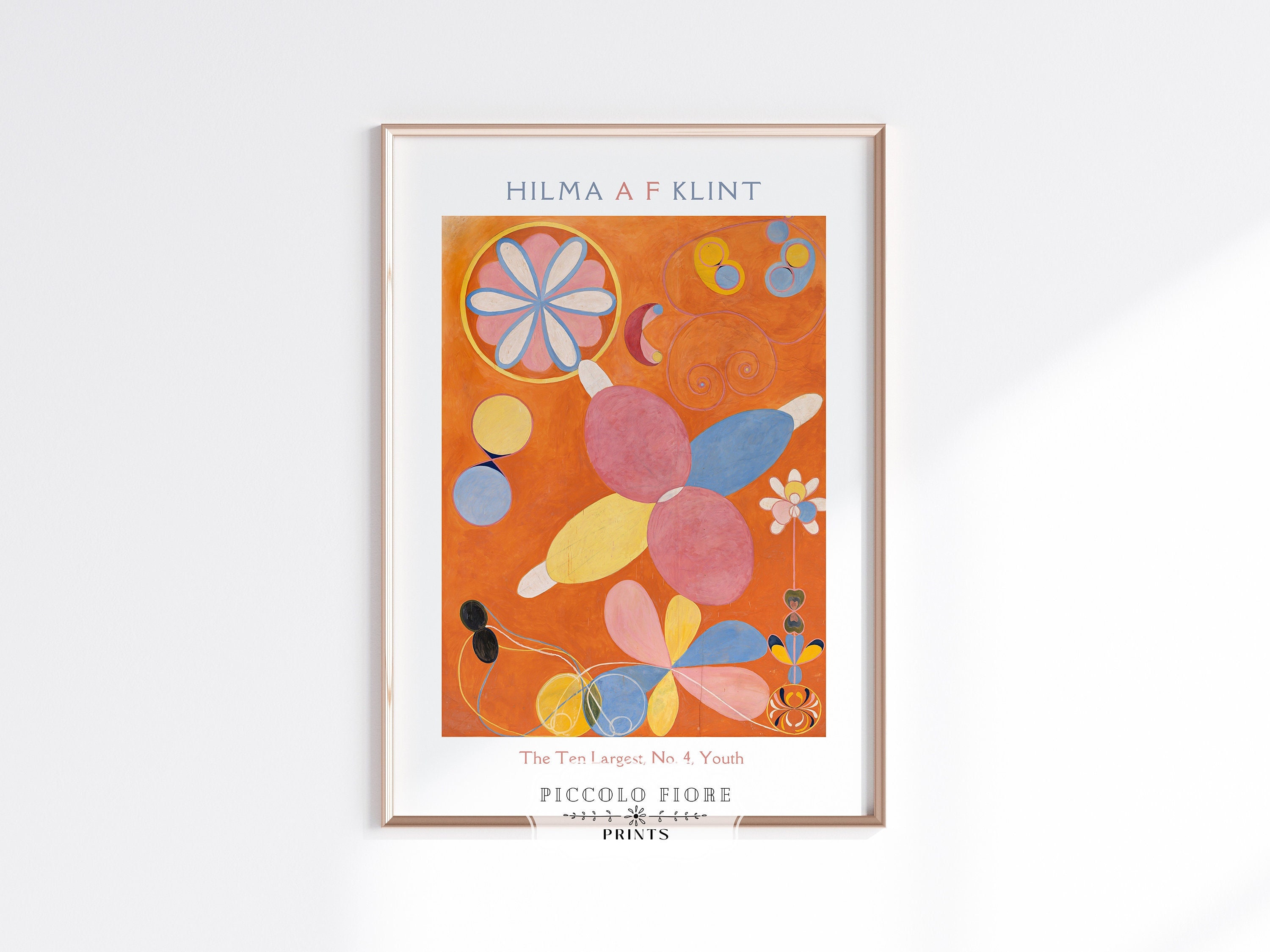 Hilma af Klint Die Zehn Größte | Nr. 4, Jugend | Poster Oranges ...