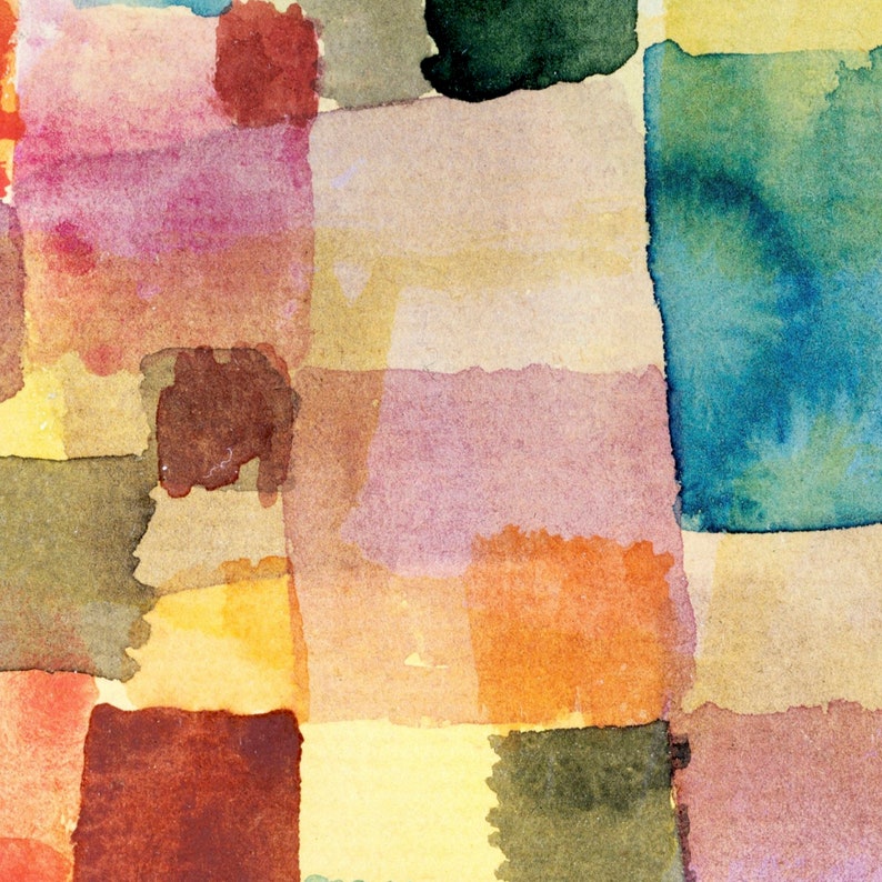 Vintage Paul Klee Art Print Geometric/abstract Multicolour - Etsy