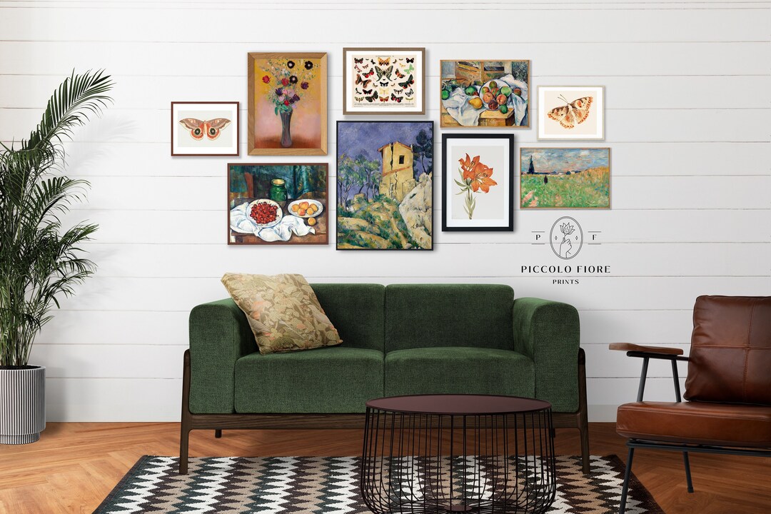 Eclectic Gallery Wall Art SET | Bright Vintage Art Prints | Eclectic ...