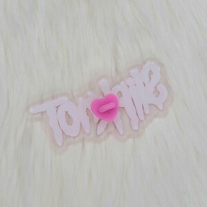 LAST ONE SALE Cute Pink Slipknot Acrylic 3 Pin - Etsy