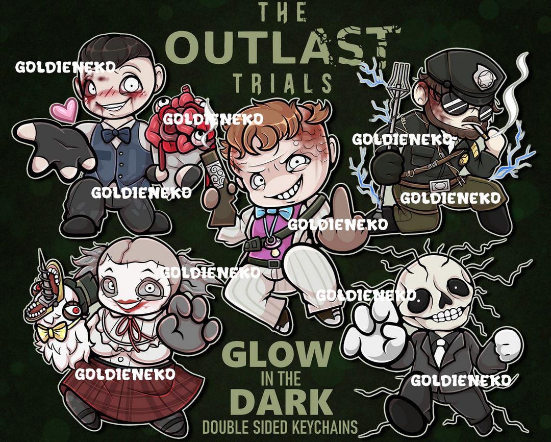 IN STOCK Outlast Trials Glow in the Dark Keychains (3") | Mother ...