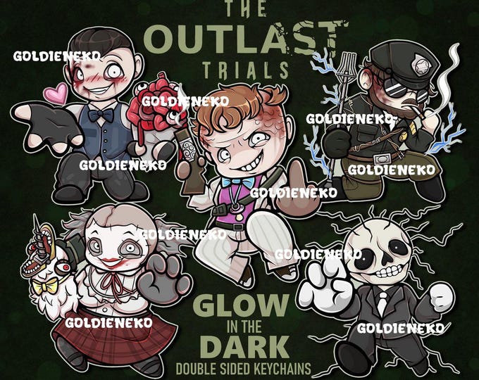 IN STOCK Outlast Trials Glow in the Dark Keychains (3") | Mother ...