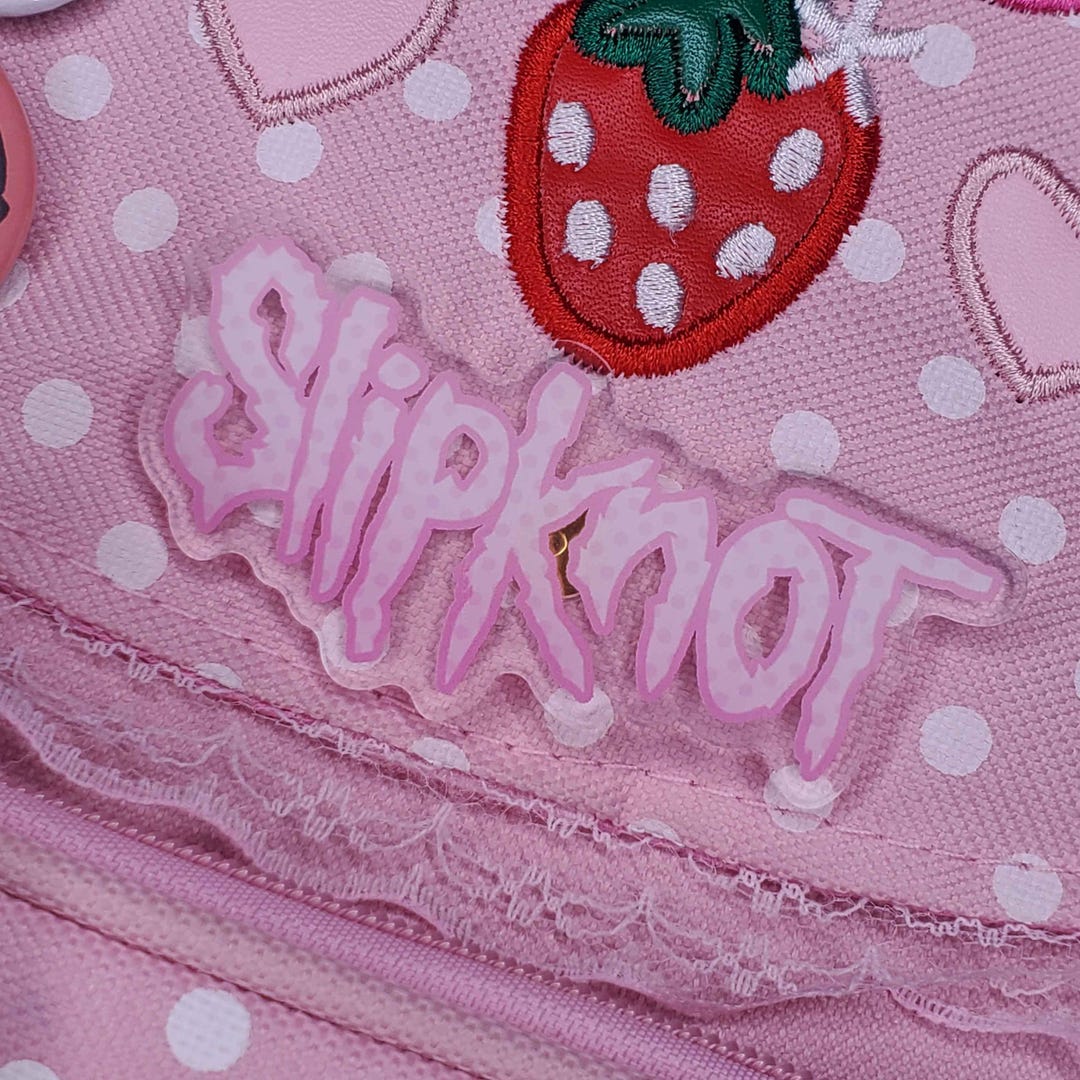 IN STOCK | Cute Pink Slipknot Acrylic 3" Pin - Etsy