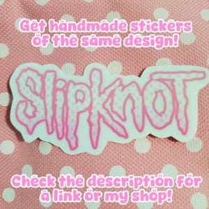 IN STOCK | Cute Pink Slipknot Acrylic 3" Pin - Etsy