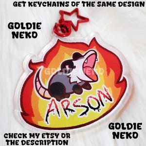 Chaotic Screaming Opossum Arson Rat on Fire Vinyl 3" Sticker - Etsy