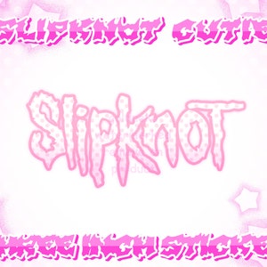 Slipknot Pink Metal Band Sticker - Etsy